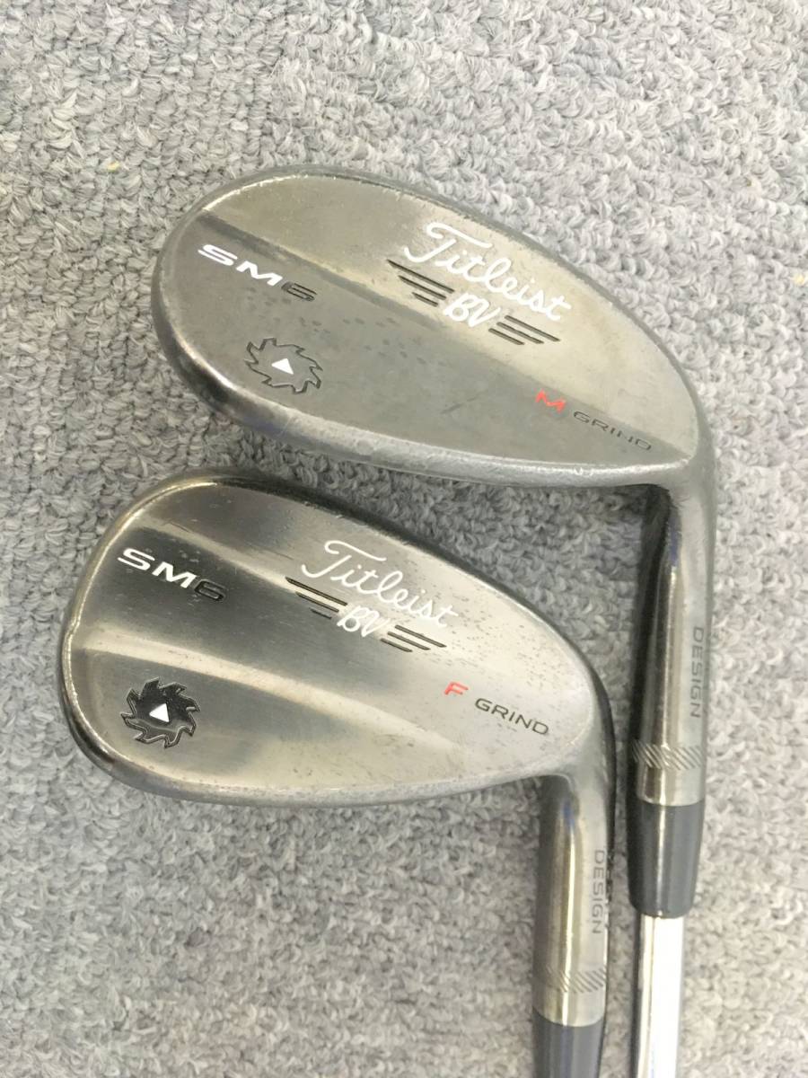【傷や汚れあり】P283-I44-146 Titleist タイトリスト ウェッジ 2点セット SM6 VOKEY DESIGN 50°-12 54°-08 男性右利き用 ゴルフクラブ ⑯ の ...
