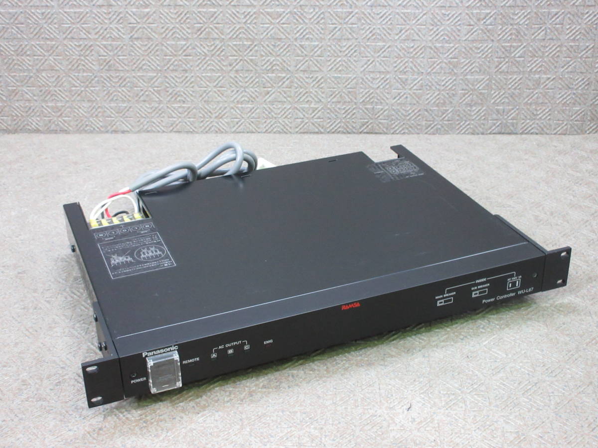 【傷や汚れあり】Panasonic RAMSA / Power Controller WU-L67 / 電源制御ユニット / No.P328の ...