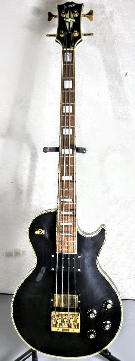 【全体的に状態が悪い】【レスポール ベース】90's ビンテージ エレキベース グレコ GRECO EGB-85 S/N 01176 ナット幅4cm スケール82cm 10YS1249の落札 ...