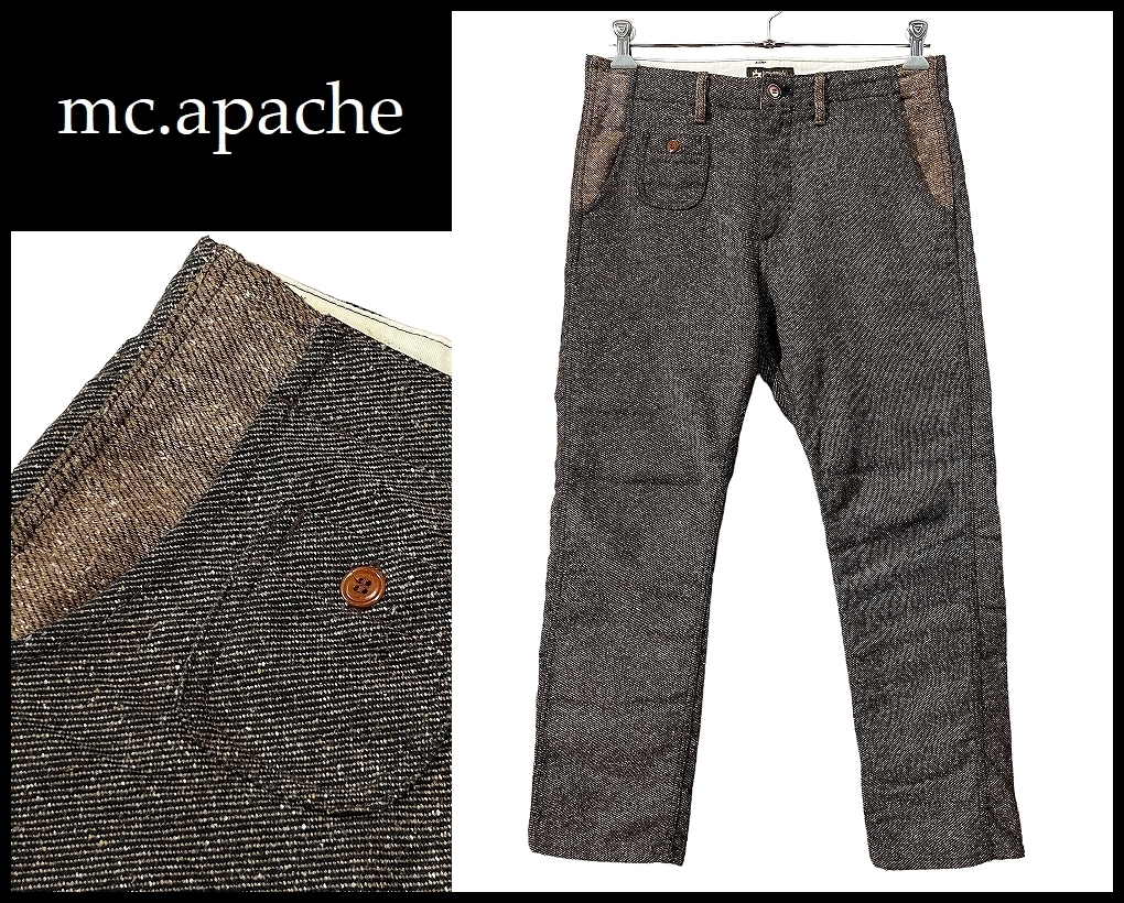 mc.Apache＊FABRIQUE AU JAPON/エムシーアパッシュ ロングパンツ ボトムス メンズ S＊日本製 無地 の落札情報詳細| ヤフオク落札価格情報 オークフリー