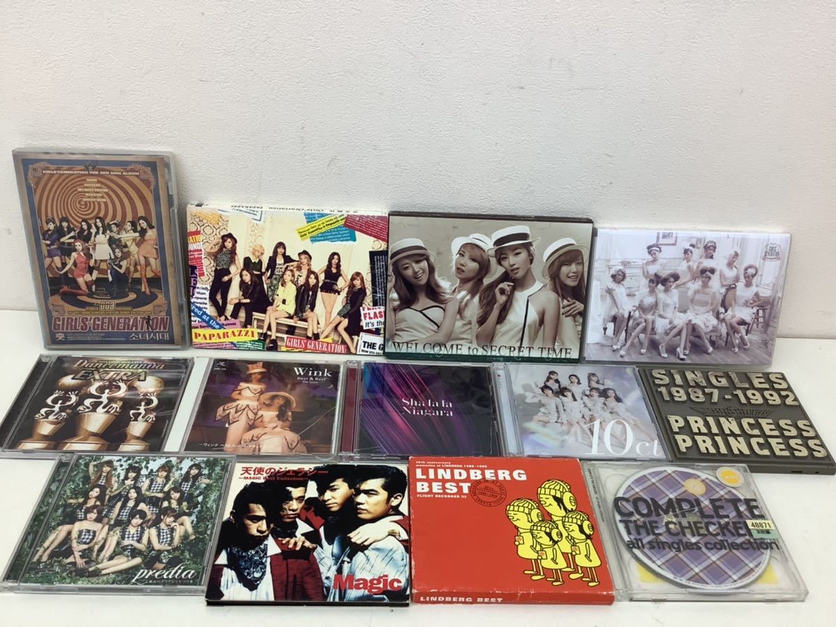 【傷や汚れあり】HR039-A12m60 CD 13点まとめ 少女時代 WINK MAGIC LINDBERG CHECKERS ...