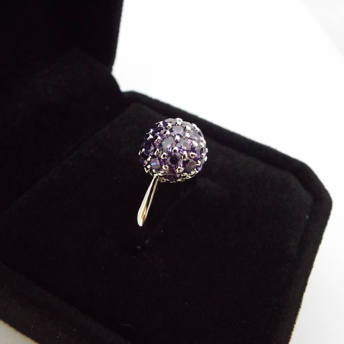 【未使用】S925 CZ アメジスト キラキラ ドーム型 リング 11号 13号 指輪の落札情報詳細 - ヤフオク落札価格検索 オークフリー