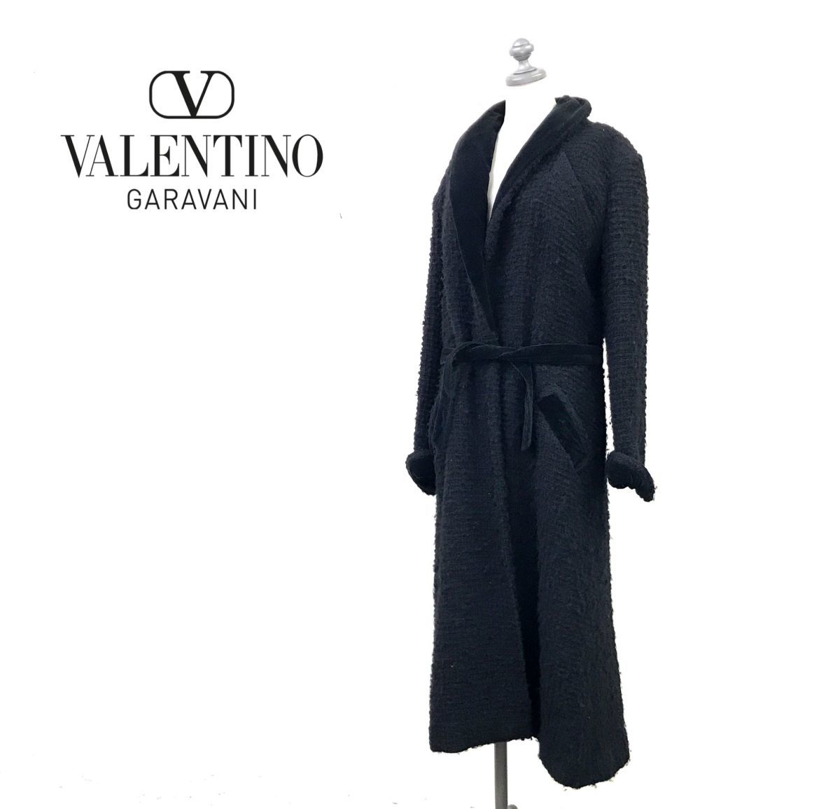 【やや傷や汚れあり】N1174-N イタリア製 vintage Valentino Garavani ヴァレンティノ・ガラヴァーニ ガウン ...