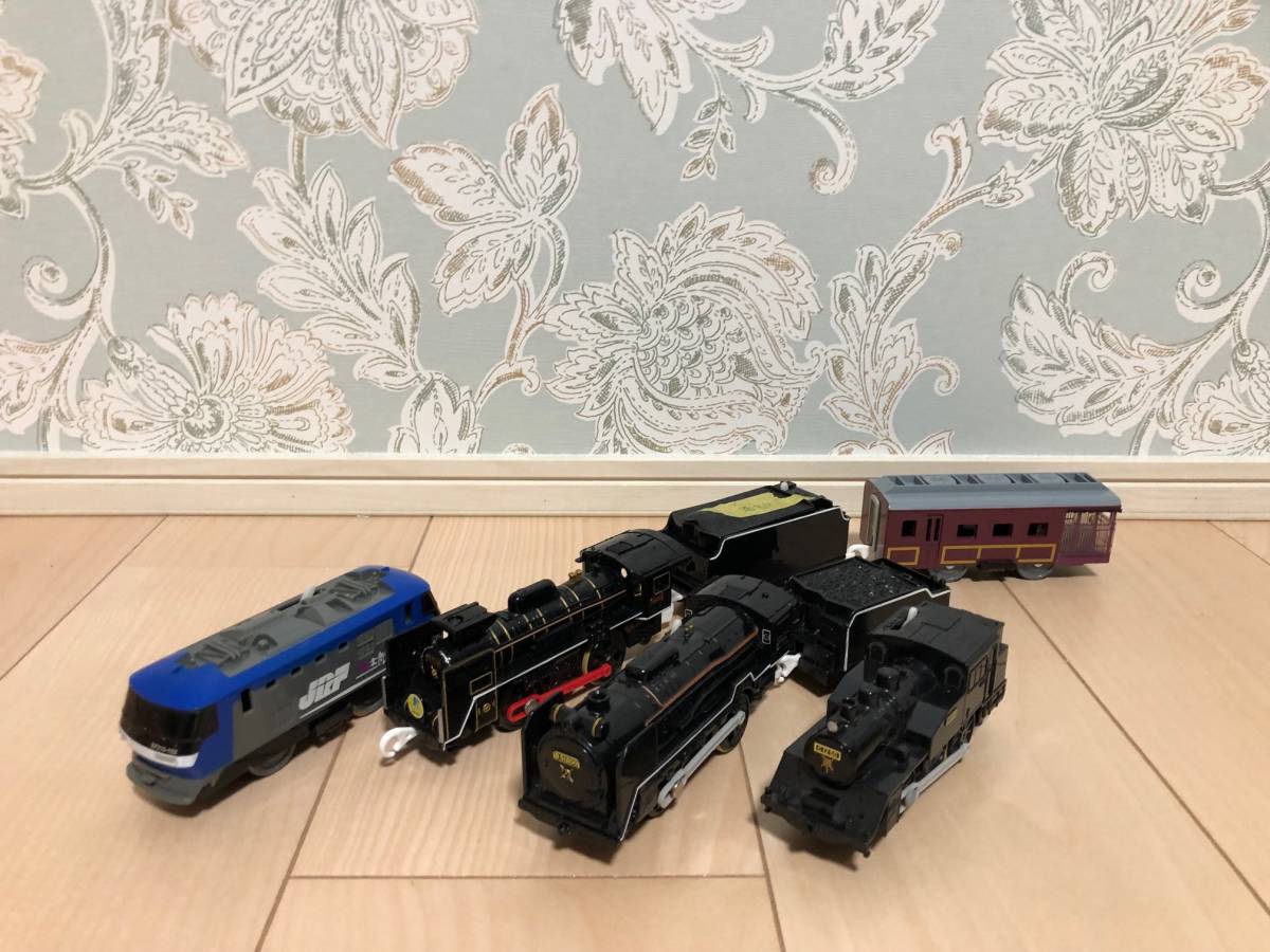 【全体的に状態が悪い】プラレール EF210桃太郎電気機関車 D51-200 C12-50 C57-1SLやまぐち号 蒸気機関車 改造 ジャンクの落札情報詳細 - ヤフオク落札価格検索 オークフリー