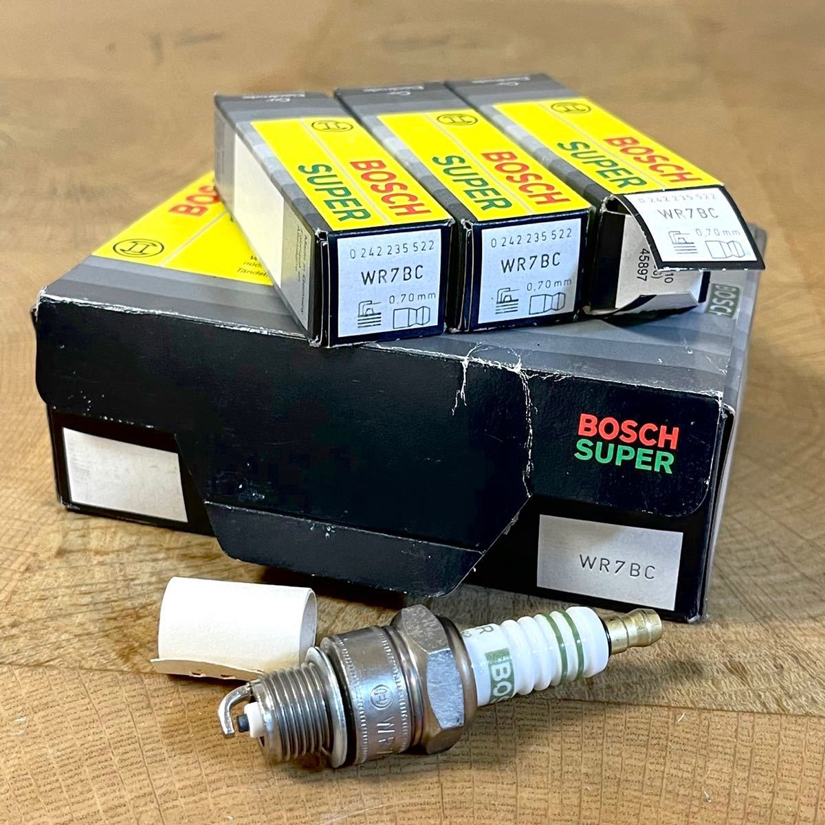 【未使用】ヨ: 新品保管品 BOSCH/ボッシュ スパークプラグ 13本セット BOSCH SUPER Cu-Electrode WR7BC ...
