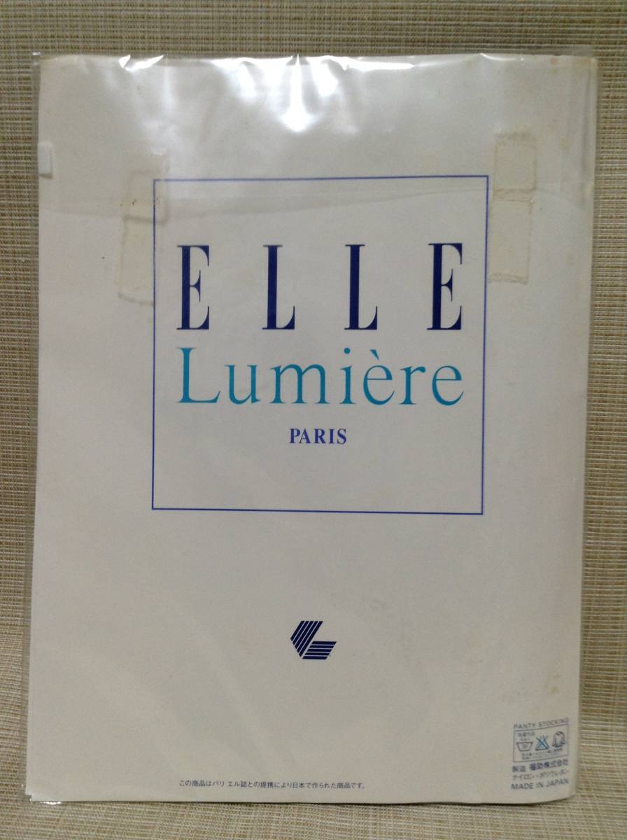 【未使用】ELLE Lumiere パンティストッキング M-L col(090)ブラック 【エル】 PARIS サポート100% 日本製 ...