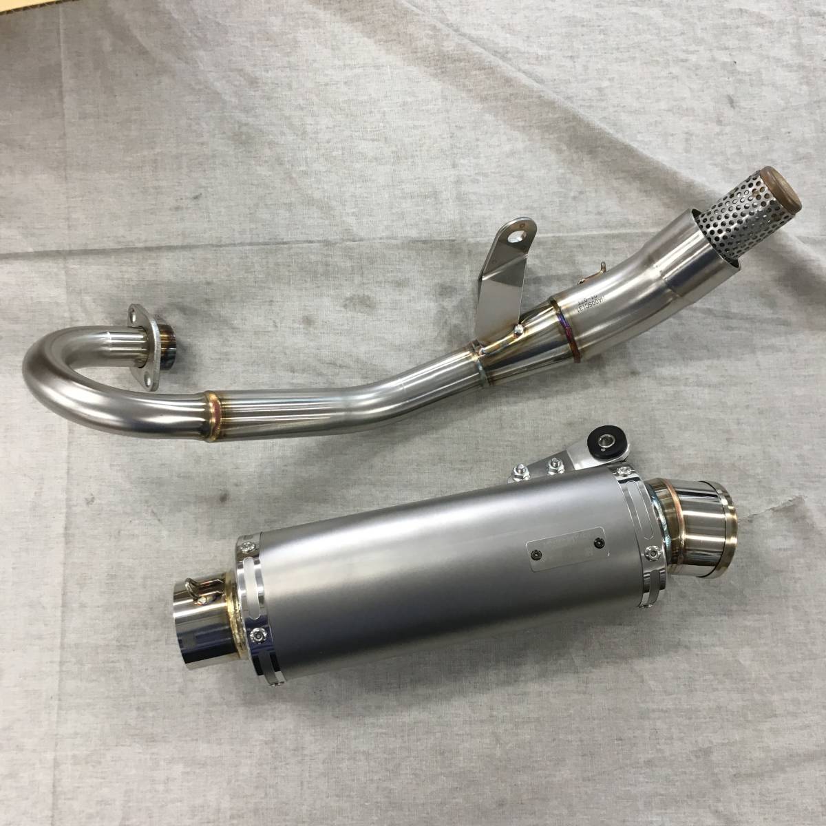 【未使用】現状品 ヨシムラ フルエキゾースト モンキー125(18) GP-MAGNUMサイクロン EXPORT SPEC サテンフィニッシュ ...