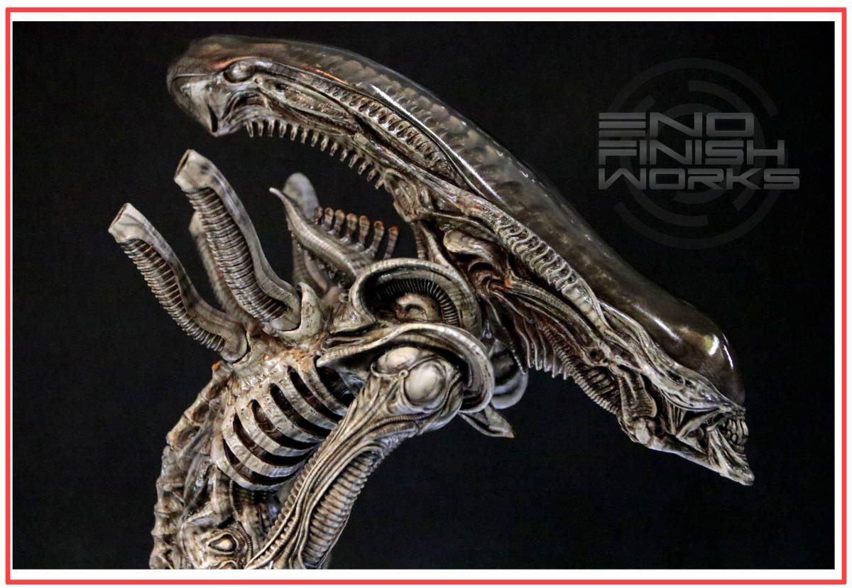 【未使用】改修リペイント：ビッグサイズ 竹谷エイリアンスタチュー FEWTURE MODELS フューチャーモデルズ H.R.GIGERギーガー ALIEN BigChap 竹谷隆之の落札情報 ...