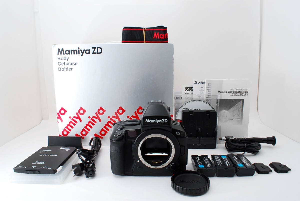 【全体的に状態が悪い】Super Rare 超希少 元箱付 付属品多数！ Mamiya マミヤ ZD 22M pixels Body ボディ ...