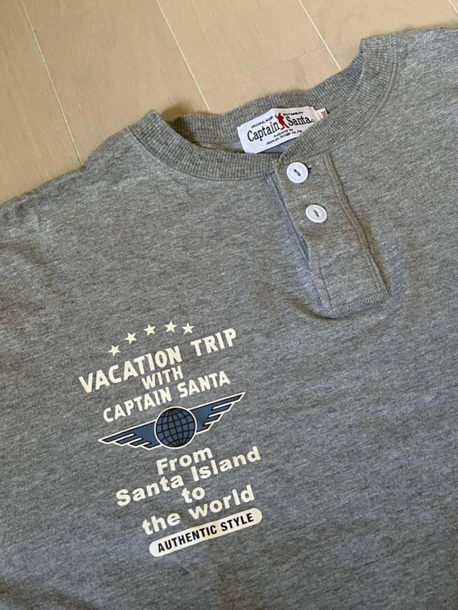 【やや傷や汚れあり】【送料300円可】9221m180 お洒落 CAPTAIN SANTA キャプテンサンタ 両面プリント 半袖Tシャツ M ...