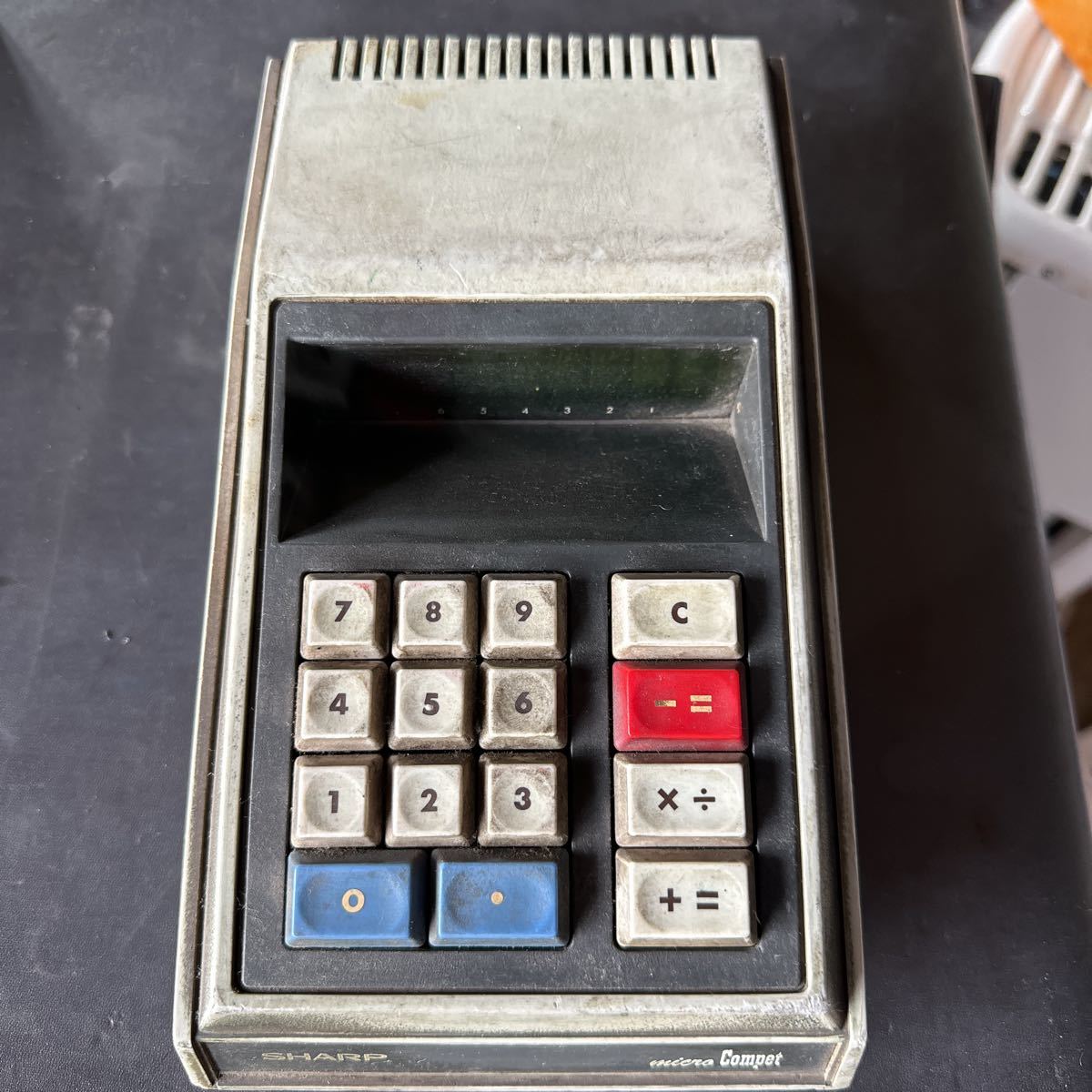 【全体的に状態が悪い】「C462」ジャンク SHARP シャープ micro Compet コンペット コードレス 電卓 QT-8B 電源 ...