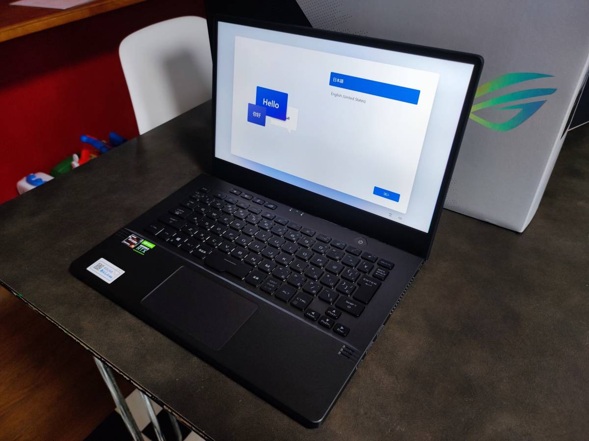 【目立った傷や汚れなし】ASUS ROG Zephyrus G14 AniMe Matrix LEDディスプレイ搭載 2021年モデル ...