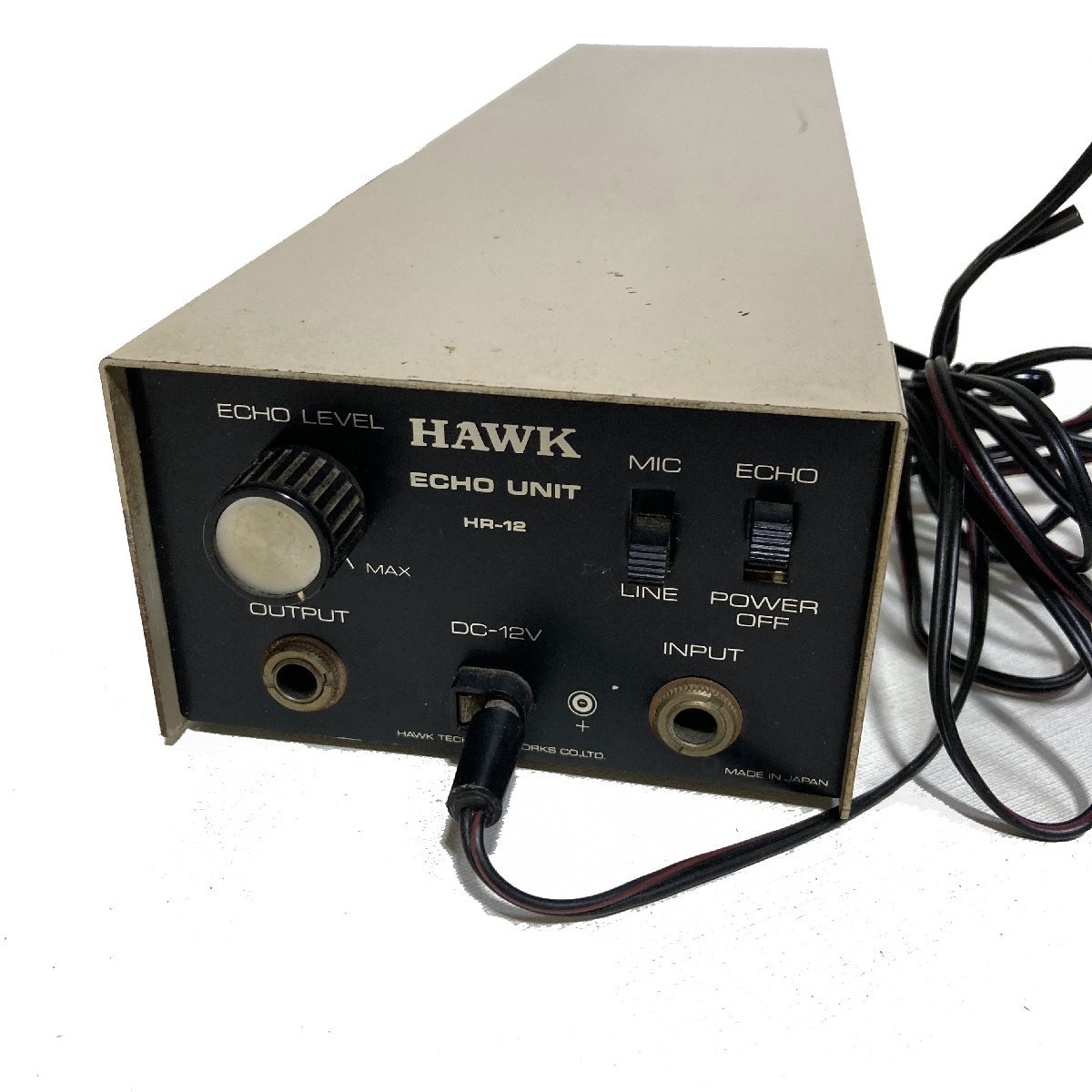 【やや傷や汚れあり】HAWK HR-12 ECHO UNIT エコーユニット アナログスプリングリバーブ アダプター付きの落札情報詳細 - ヤフオク落札価格検索 オークフリー
