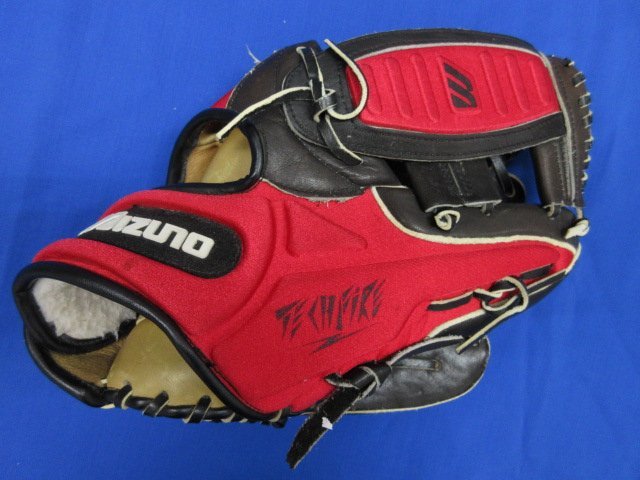 【目立った傷や汚れなし】a5692 ミズノ グローブ TECHFIRE テックファイヤー MZ-1208 オールラウンド 軟式 グラブ 赤x黒の落札情報詳細 - Yahoo!オークション落札 ...