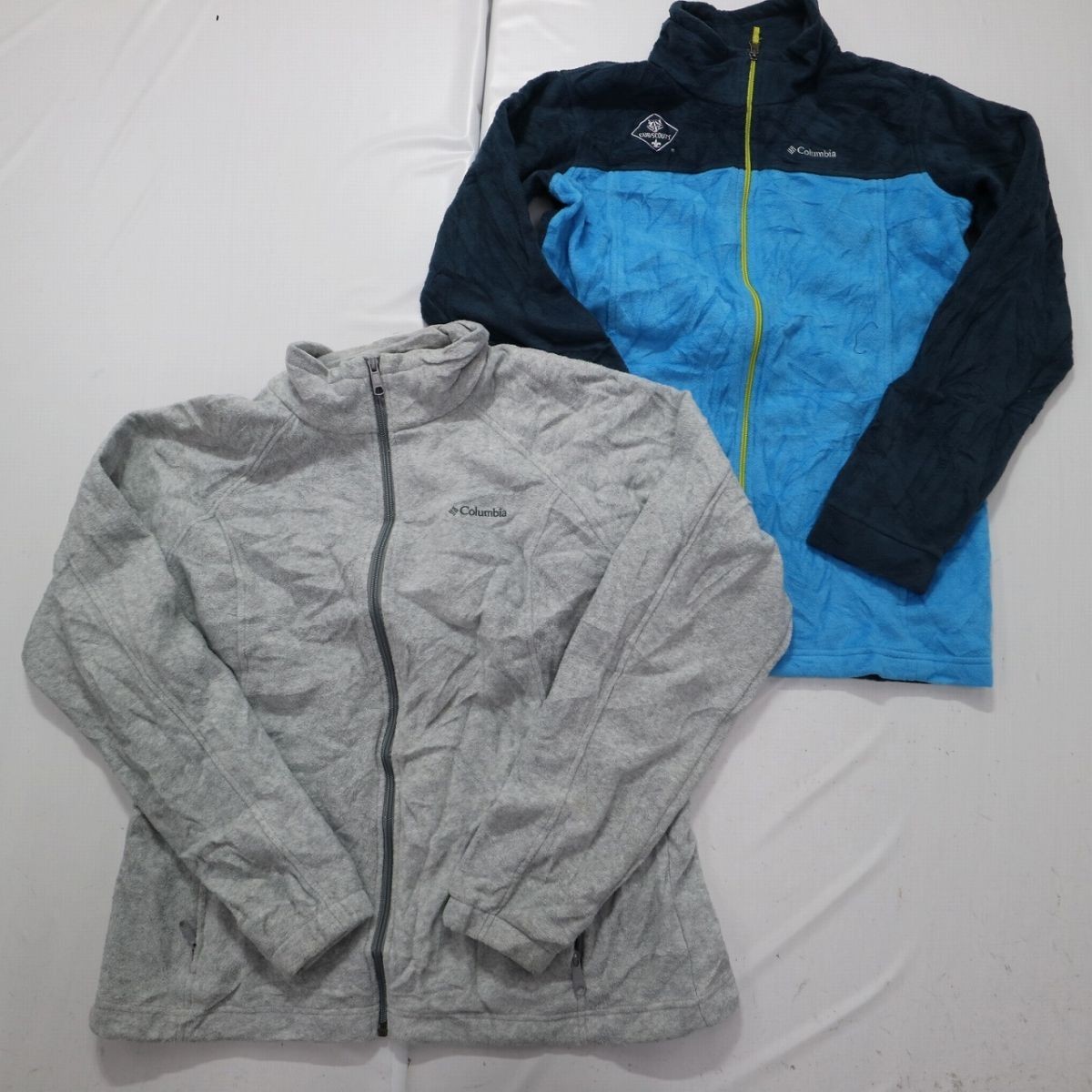 【やや傷や汚れあり】 コロンビア フリースジャケット set 単色 他 (レディースXL/3XL/4XL） 8枚まとめ売り 古着卸 1円 ...