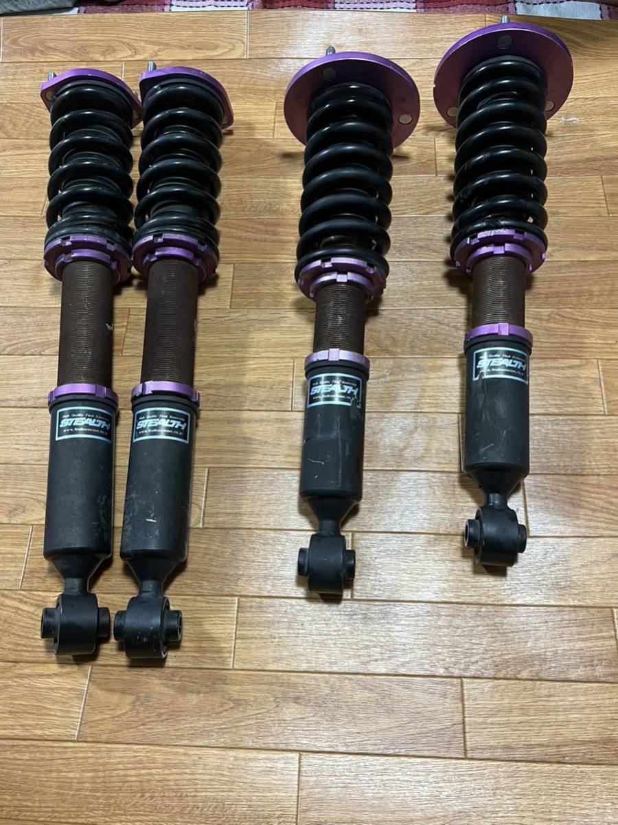 【目立った傷や汚れなし】ファイナルコネクション車高調 STEALTH Basic TYPE 2 クラウンマジェスタマ－クX レクサス ...