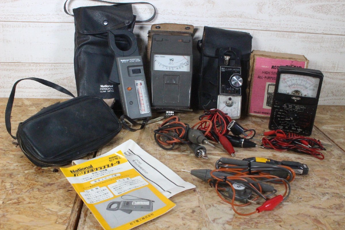 【全体的に状態が悪い】★AA-181【クランプメーター等 まとめ売り】National・BT1100-6/Hioki・TH-F18/他/計測器 ...