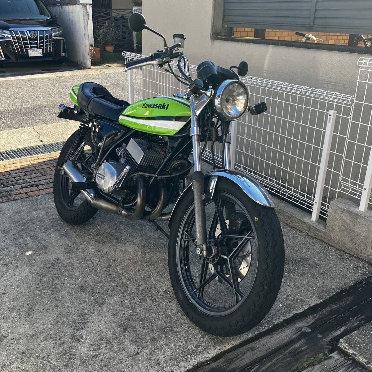 【やや傷や汚れあり】国内物 KH400 250SS S1Tフレーム載せ替え ライムグリーン 検）KH250 400SS の落札情報詳細| ヤフオク落札価格情報 オークフリー