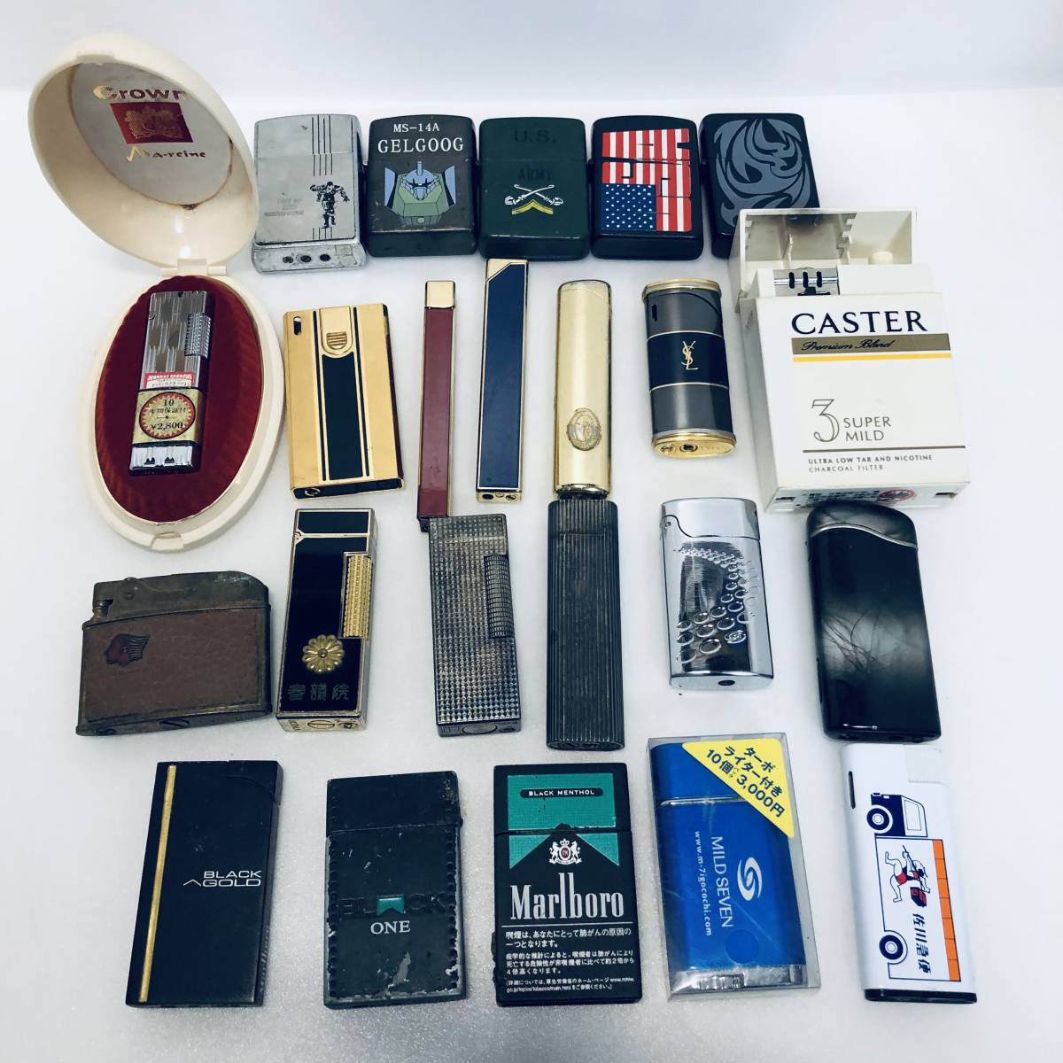 【傷や汚れあり】【中古】 1円～ 着火未確認 ガスライター 7本セット ダンヒル アルティマ ローラー ライター 喫煙グッズ dunhill ...