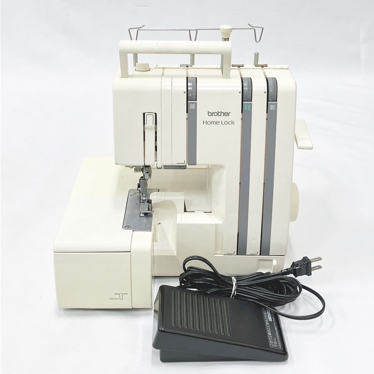 【やや傷や汚れあり】brother ブラザー Home LOCK TE4-B930 ロックミシン フットペダル付 手工芸 縫い物 裁縫 R中 ...