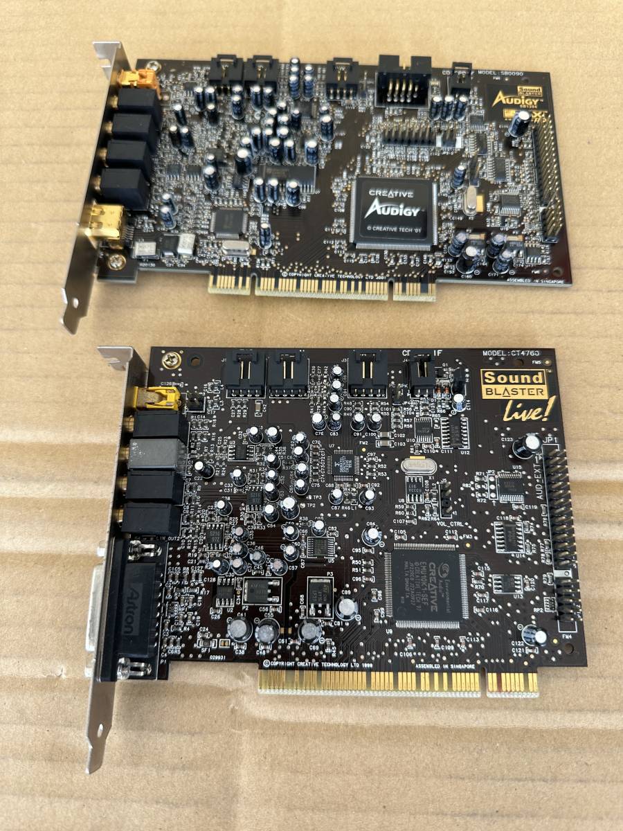 Soundblaster Creative サウンドカード PCI Sound BLASTER Live!（CT4760）サウンドボードの落札 ...