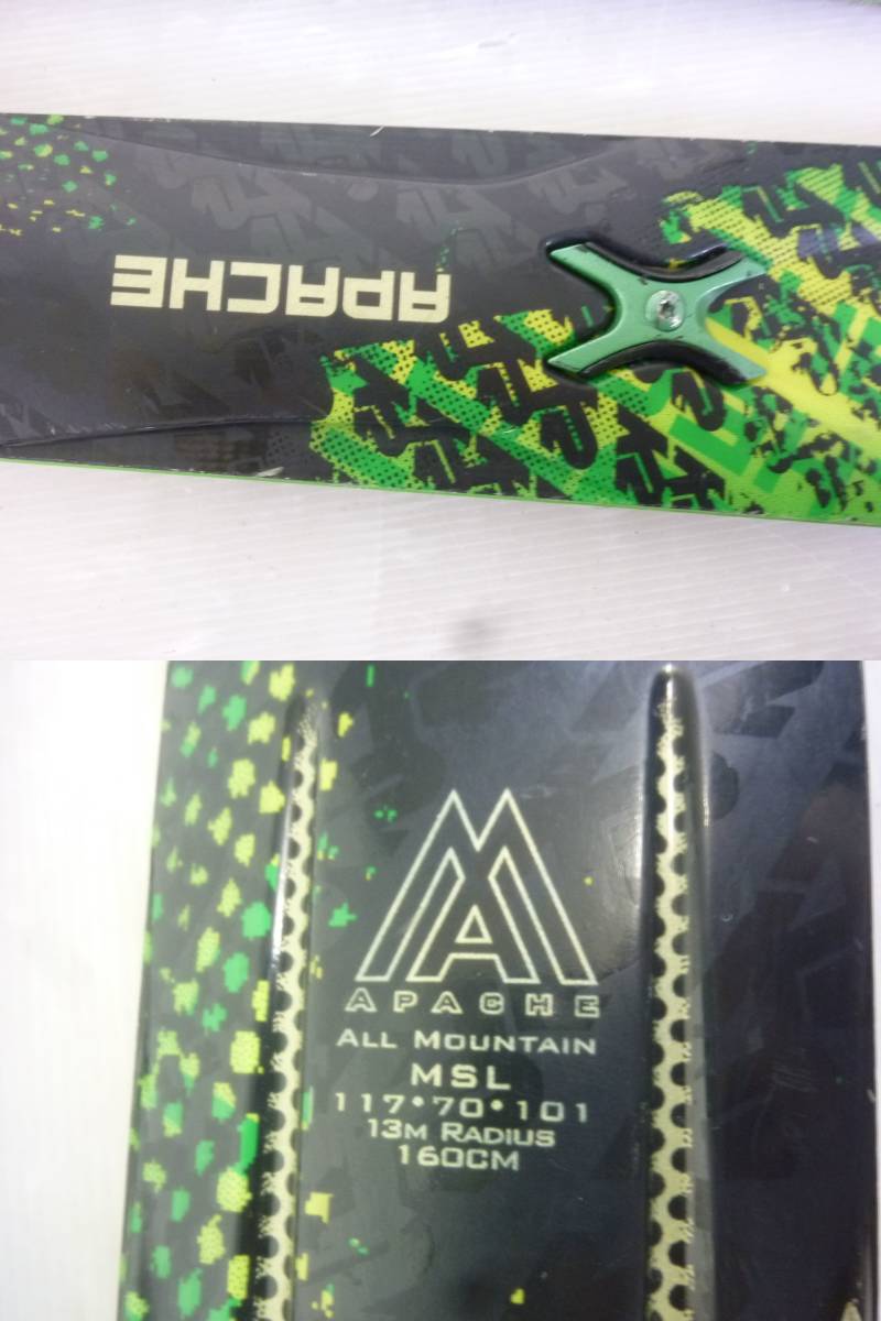【傷や汚れあり】R234G K2 APACHE MSL 160cm ALL MOUNTAIN/オールマウンテン ビンディング付き の落札情報 ...