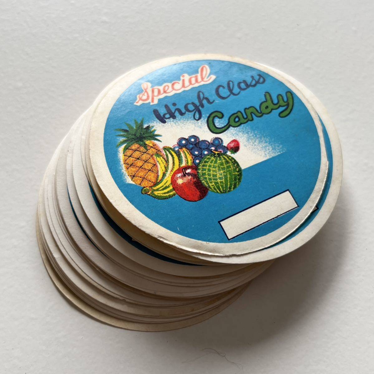 【全体的に状態が悪い】昭和レトロ 古い ラベル 紙 印刷物 ビンテージ アンティーク 商標 レッテル 戦前 当時物 キャンディ 飴菓子 お菓子 ...