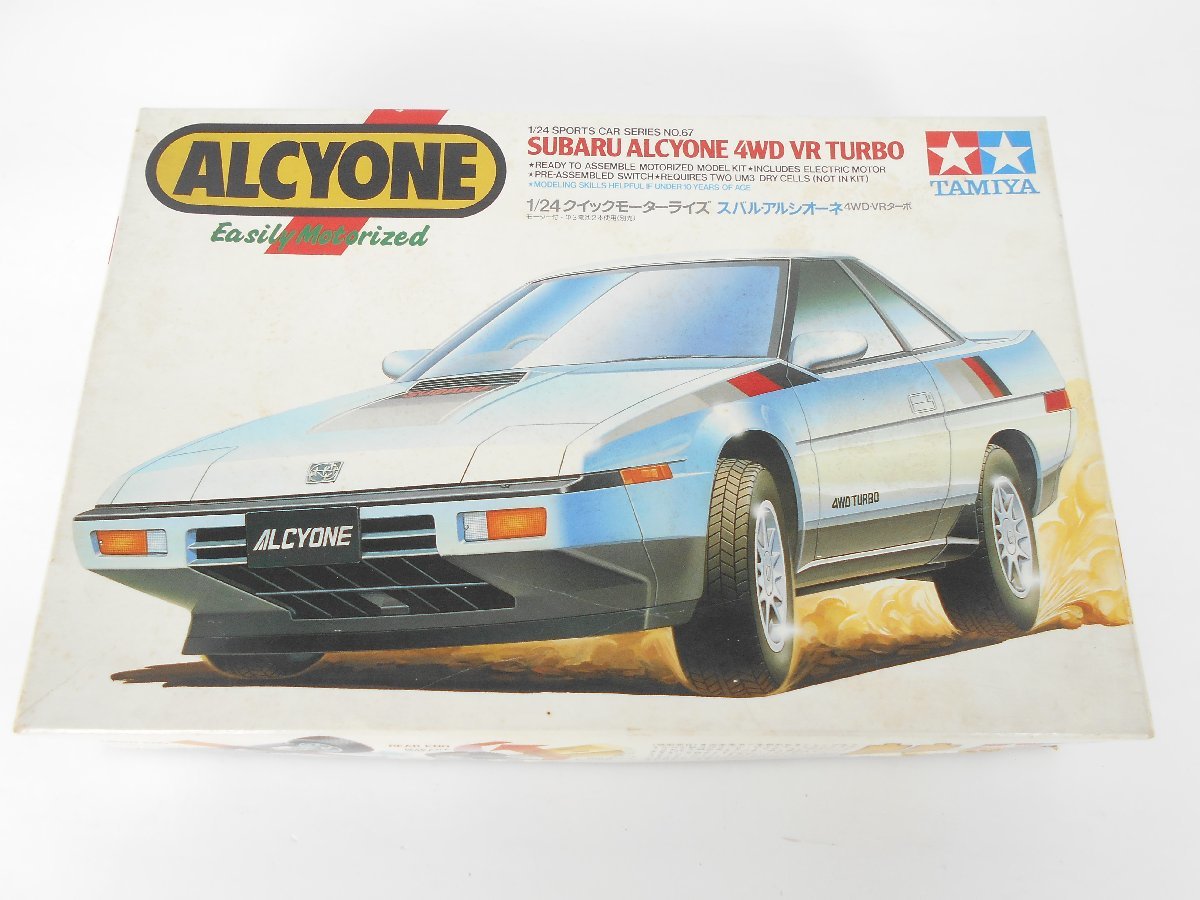 【未使用】〇未組立 タミヤ SUBARU ALCYONE 4WD VR TURBO 1/24 クイックモーターライズ スバルアルシオーネ ...
