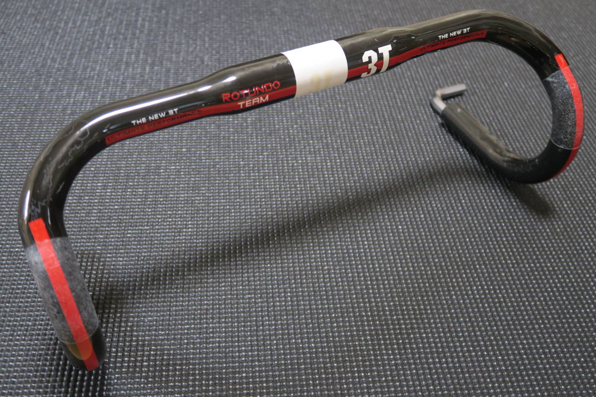 【傷や汚れあり】used! 3T ROTUNDO PRO ハンドル幅400mm、クランプ径31.8mmとデダ DEDA zero1 ステム ...