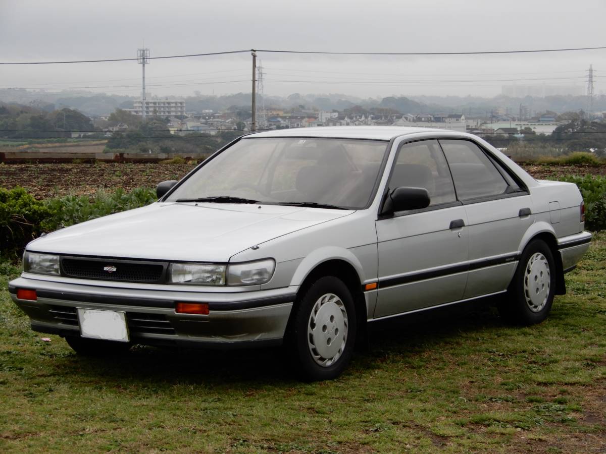 【走行距離 140,700 km】美車フルノーマル 5速マニュアル U12 ブルーバード SSS XⅡ エアコン,レトロフィット修理済 車検令和6年3月 CA18DE E-RU12 旧車 ハチ ...