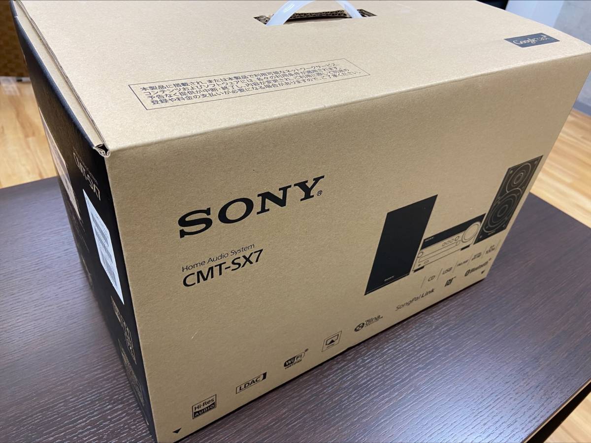 【未使用】#2720【未使用品】SONY CMT-SX7 2017年製 S/N: 2217396 ハイレゾ Bluetooth WiFi マルチオーディオコンポ スピーカー ソニー 検品開封の ...