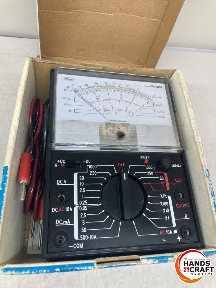 【傷や汚れあり】HIOKI 日置電機 マルチテスタ 3010 マルチ測定器 アナログテスター アナログ測定器 ※動作未確認 の落札情報詳細 ...