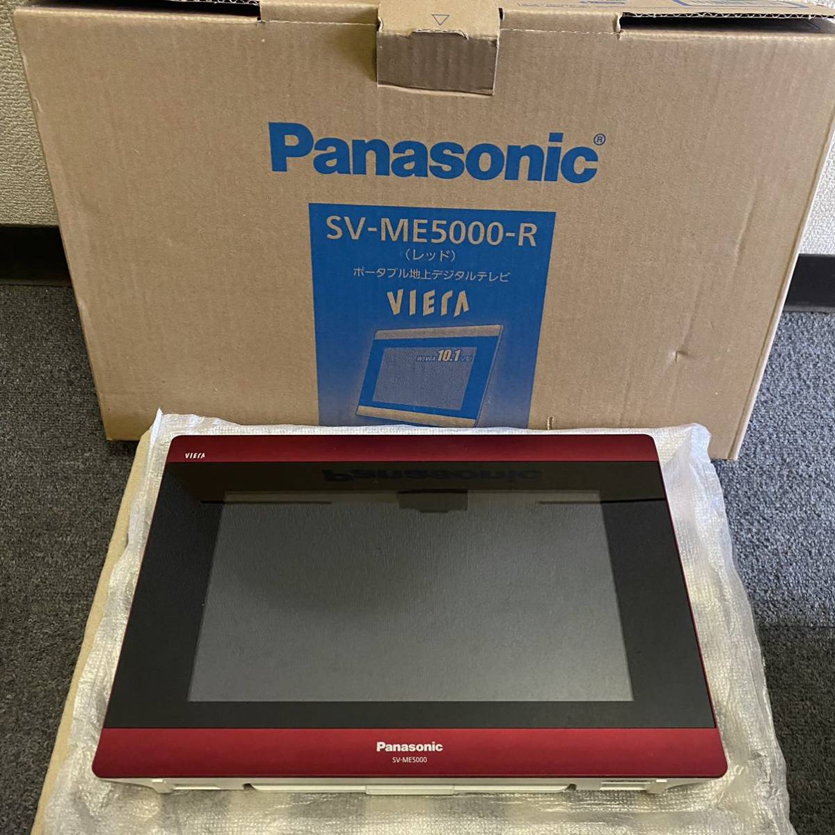 【未使用に近い】Panasonic パナソニック SV-ME5000-R VIERA ビエラ ポータブル 地上デジタル ポータブルテレビの落札 ...