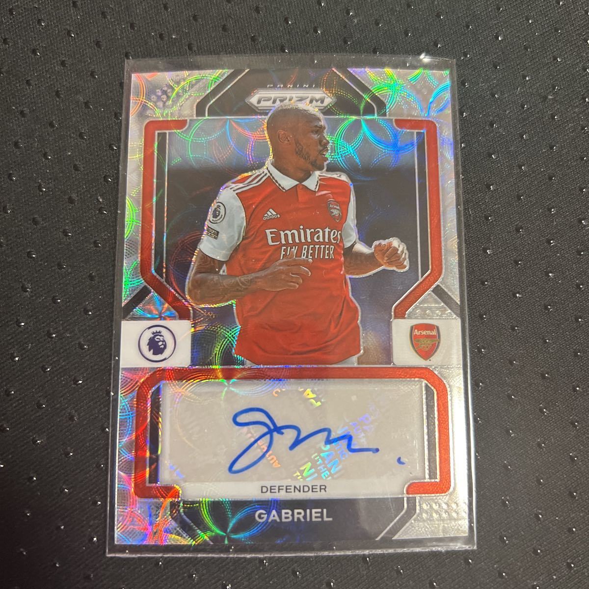 【目立った傷や汚れなし】Gabriel Magalhes AUTO ARSENAL PANINI PRIZM EPL PREMIER ...