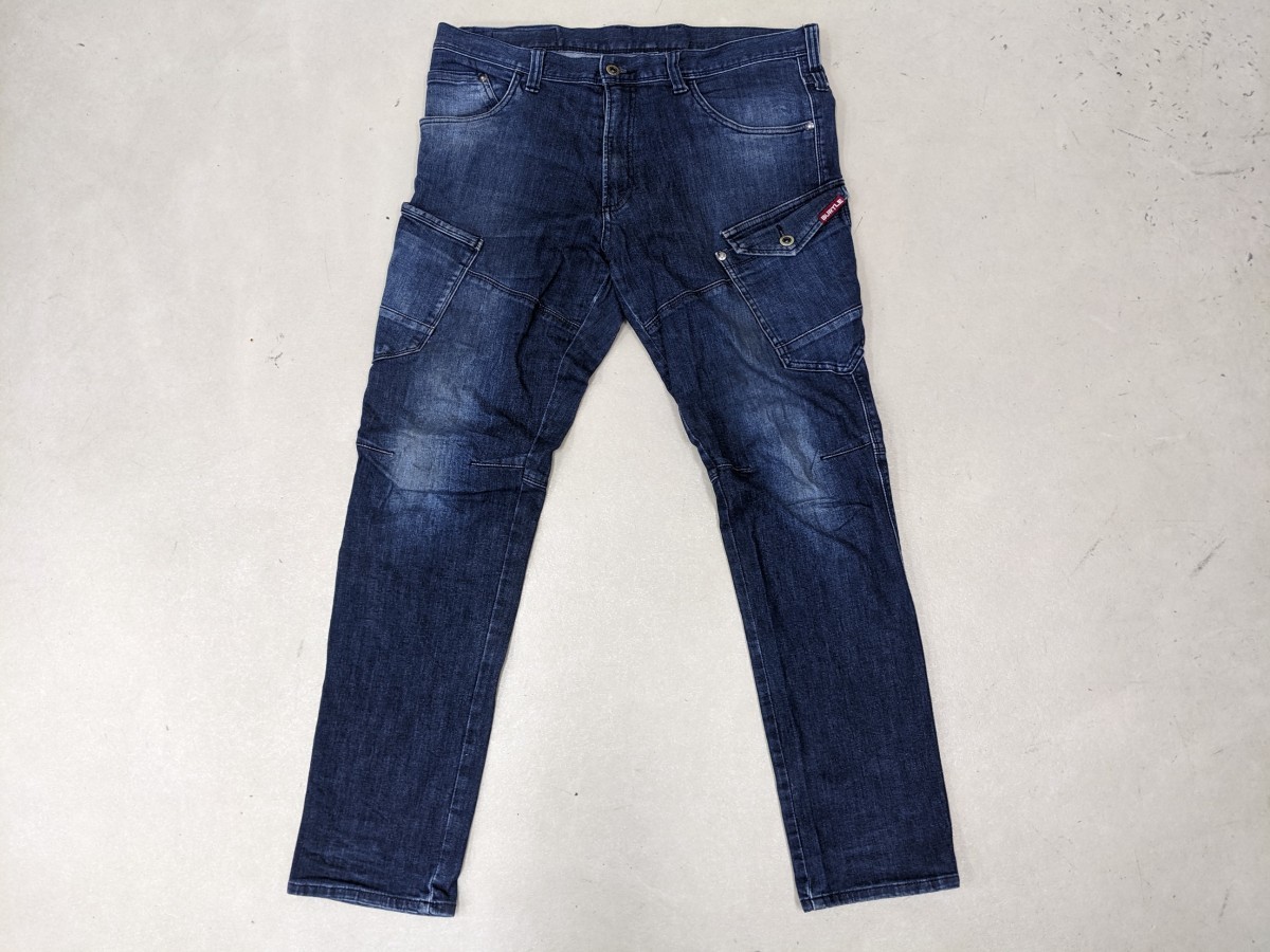 【やや傷や汚れあり】20．大きいサイズ BURTLE バートル ストレッチ素材 デニムカーゴパンツ 作業着 ワークウェア メンズ3L（W90） インディゴy909の落札情報詳細 - ヤフオク ...
