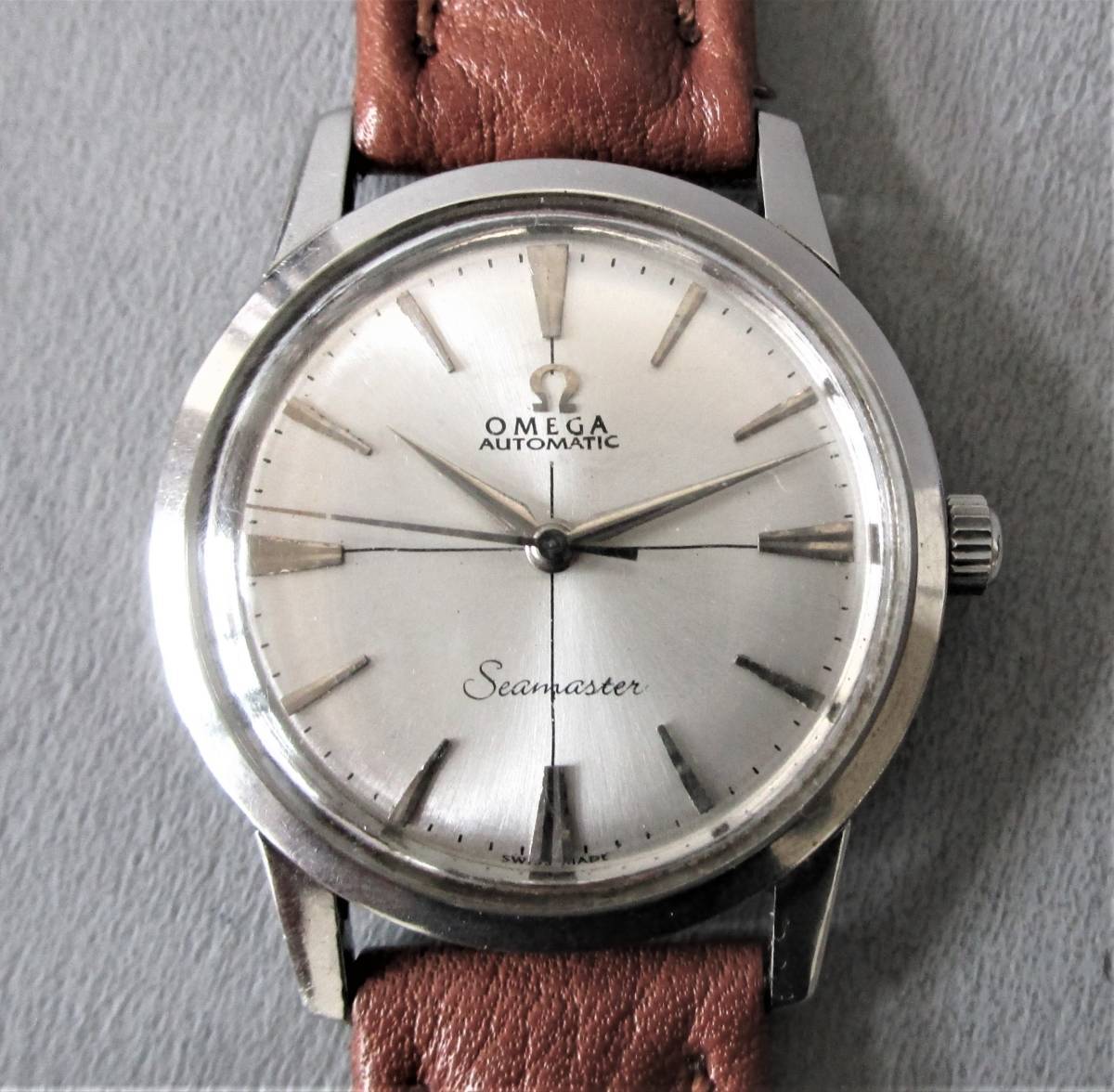 【目立った傷や汚れなし】オメガ(OMEGA)シーマスター ヴィンテージOMEGA クロスライン・自動巻/Cal.470・クサビインデックス ...