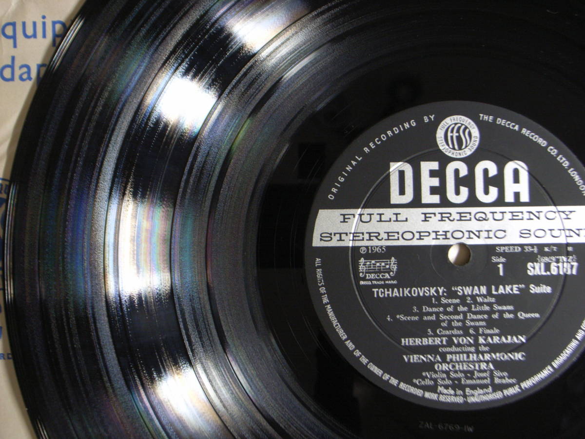 【目立った傷や汚れなし】ED1 初回 1965年 Decca【英】SXL 6187 チャイコフスキー Swan Lake 眠れる森の美女 ...