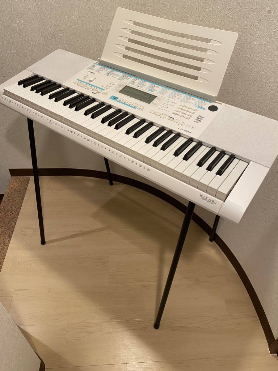 【傷や汚れあり】GW特価 CASIO 光ナビゲーションキーボード LK-228 カシオ 電子ピアノ HIKARIナビゲーション スタンド付き ...
