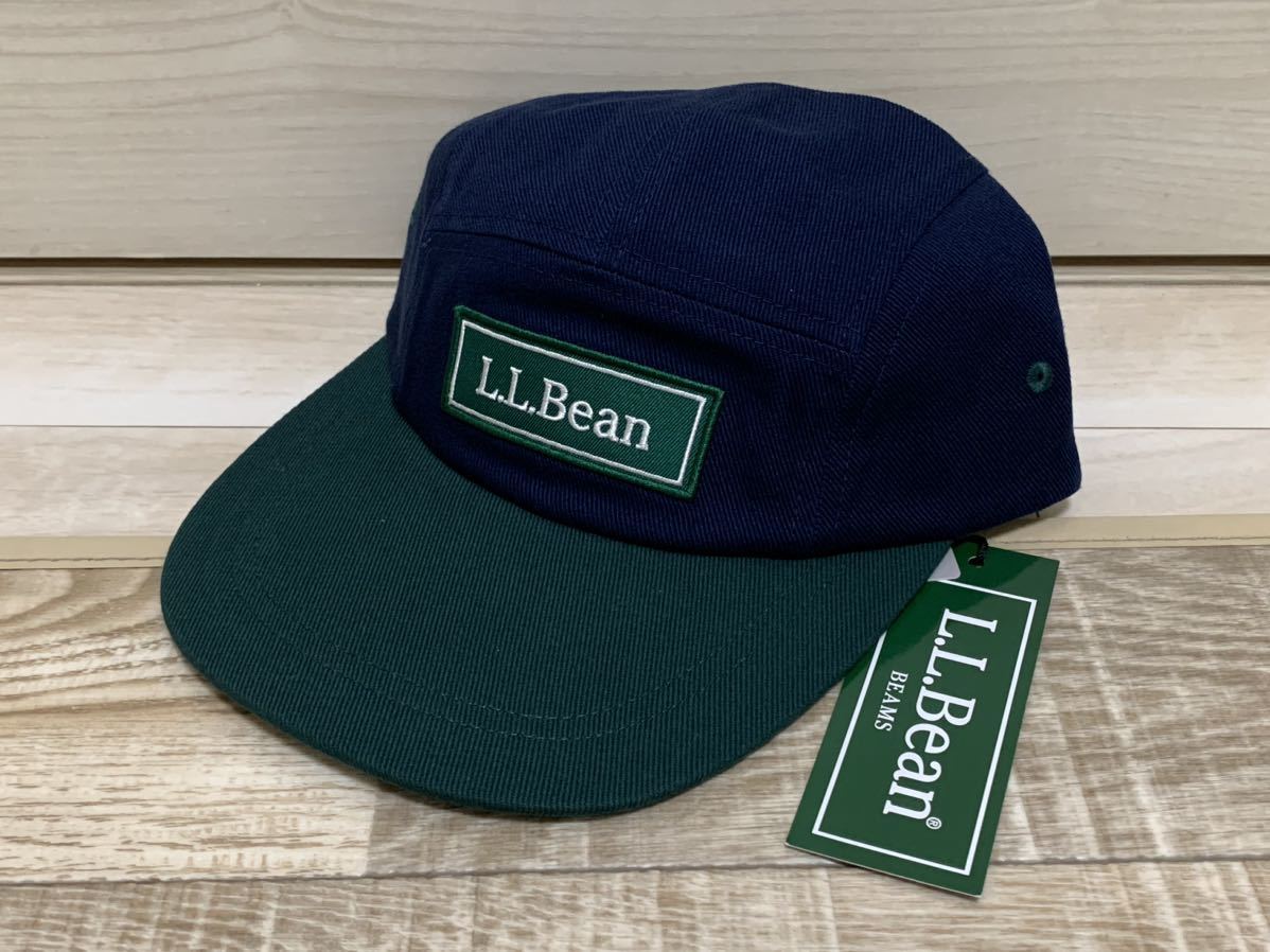 【未使用】新品 L.L.Bean × BEAMS Bean's Longbill Cap Navy / Green ネイビー グリーン★ ...