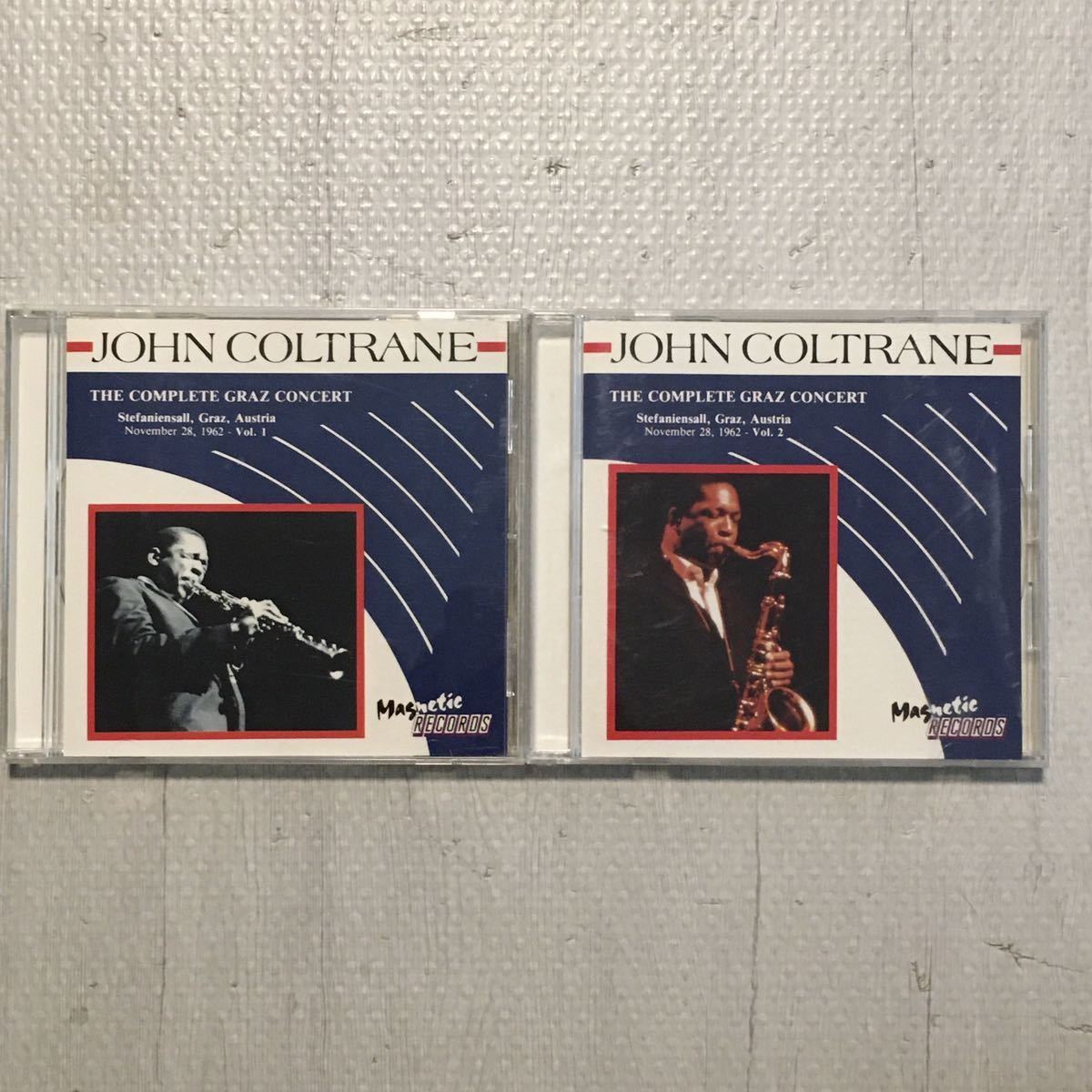 【目立った傷や汚れなし】レアコレクターズジャズCD John Coltrane “The Complete Graz Concert Vol.1&2” 2CD Magnetic Records ...