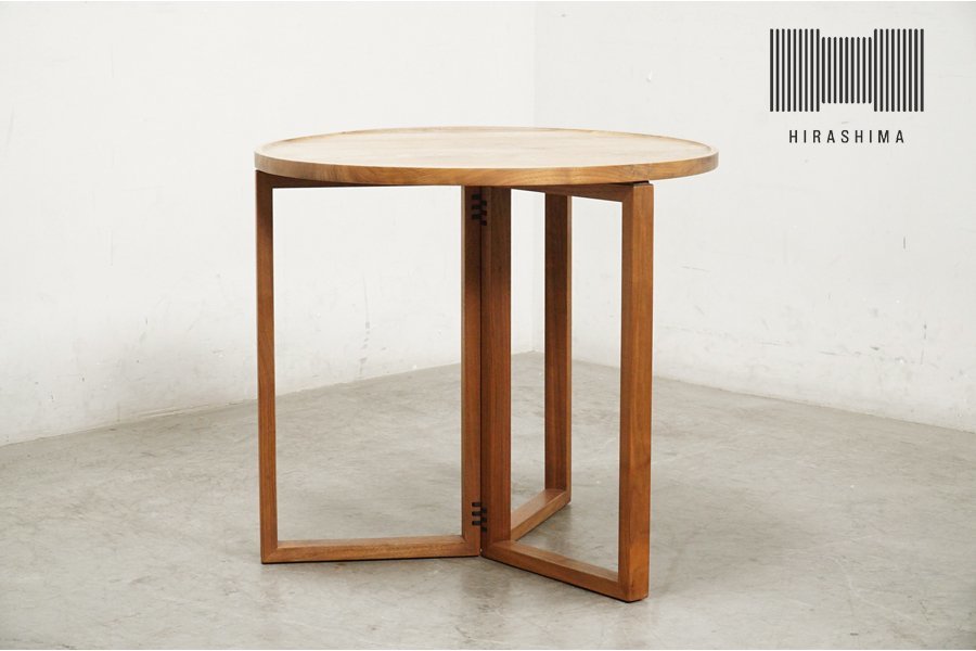 【目立った傷や汚れなし】ACTUS アクタス HIRASHIMA ヒラシマ くぼみデザイン コーヒーテーブル ウォールナット/デザイナーズ ...