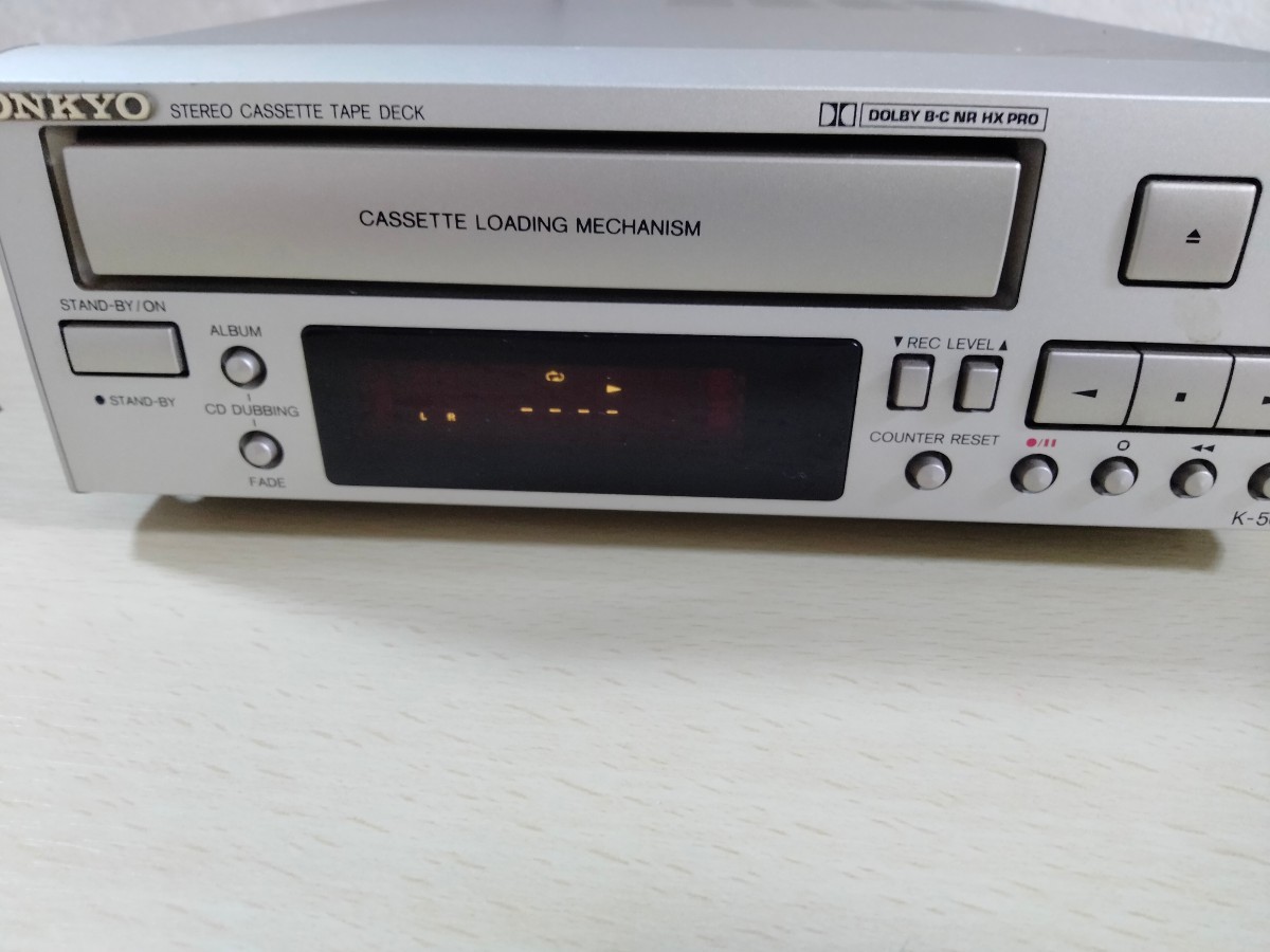 【傷や汚れあり】カセットデッキ ONKYO K 505 ジャンク品。の落札情報詳細 - ヤフオク落札価格検索 オークフリー