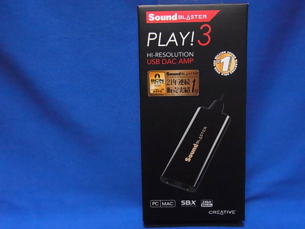 【傷や汚れあり】Creative Sound Blaster Play! 3 USB オーディオ インターフェースの落札情報詳細 - ヤフオク ...