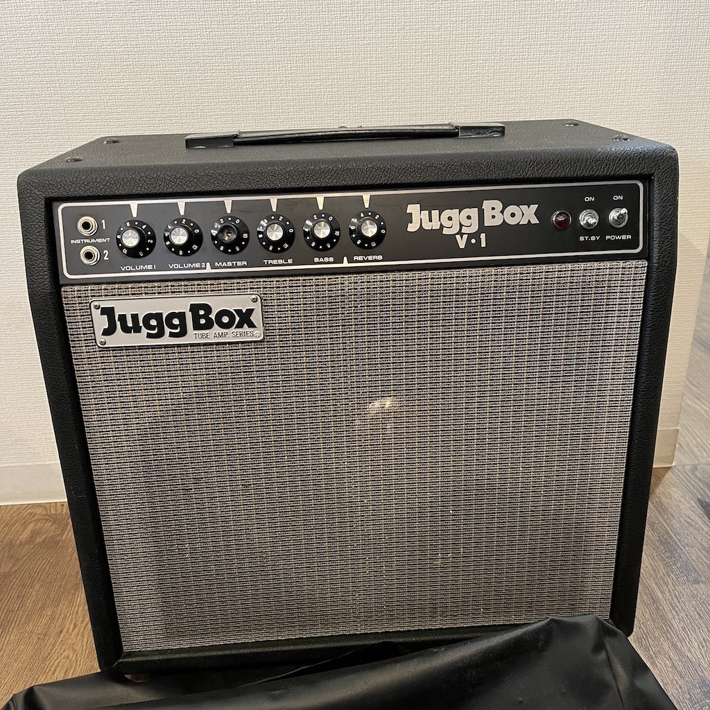 【目立った傷や汚れなし】Jugg BOX NIHON HAMMOND JV-1 真空管ギターアンプ 日本ハモンド 動作確認済 V1 ジャグボックス 真空管アンプ Boogie ブギー秋 ...