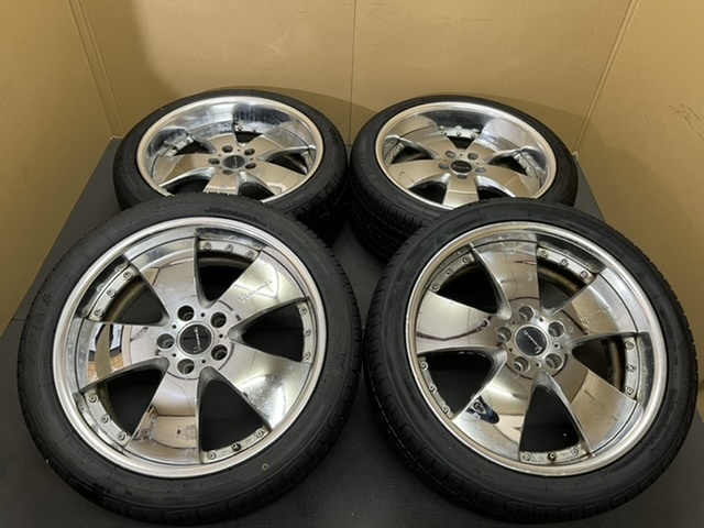 【傷や汚れあり】ホイール付タイヤ4本セット SSR 19×9.0JJ+37 19×8.0JJ+38 245/40/19 APLUS 2022年 ...