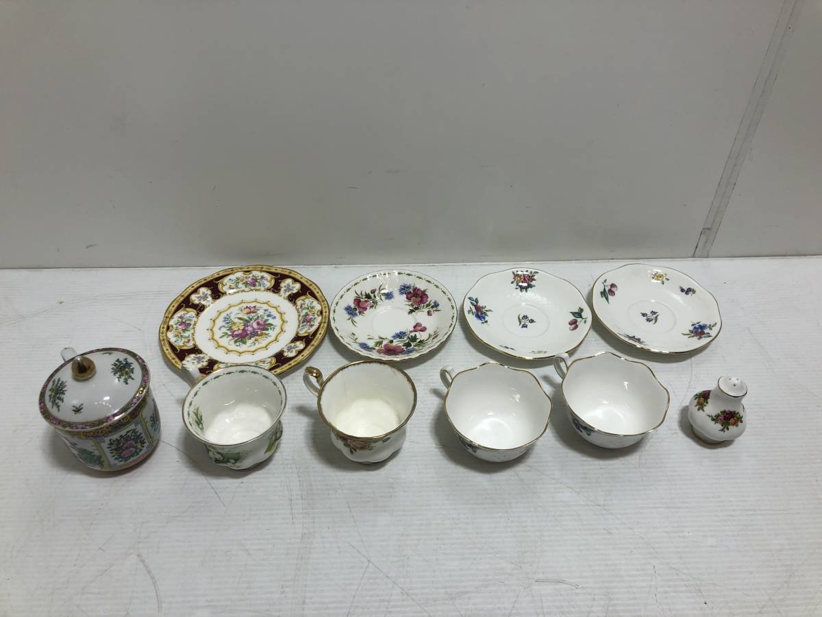 【傷や汚れあり】27010 ROYAL ALBERT ロイヤルアルバート カップ＆ソーサー LILY OF THE VALLEY Lady Hamilton POPPY AYNSLEY 中国廣 ...