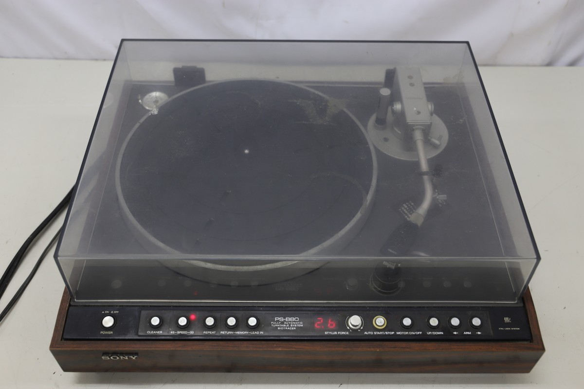 【傷や汚れあり】SONY ソニー PS-B80 ターンテーブル SHURE シュアー V15 TYPE IV カートリッジ セット(B9368 ...