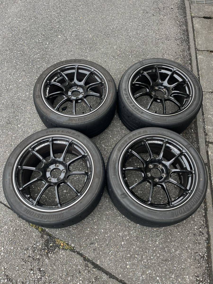 【目立った傷や汚れなし】希少 Yokohama Advan Racing RzⅡ Pcd100 5h 17inch 9j 86 プリウス