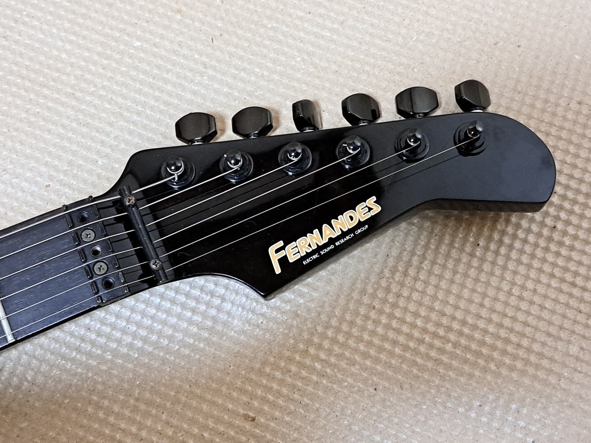 【傷や汚れあり】FERNANDES フェルナンデス ギター FR55 ショートスケール ブラック 音出し確認済み 80年代の落札情報詳細 ...