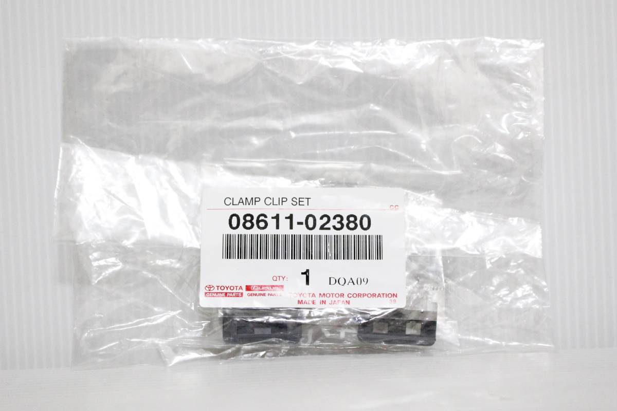 【未使用】[新品/未使用/送料185円～] トヨタ 純正 サイド ドア バイザー 取付け クリップ 6個入り 08611-02380 M型 ...